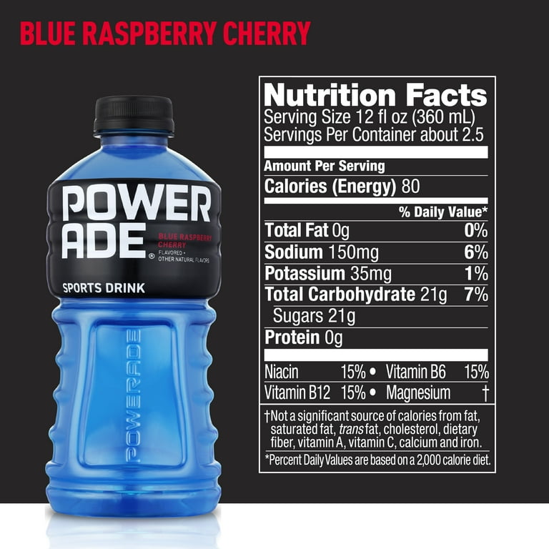 Powerade Nutrition Facts Blue - Home Alqu