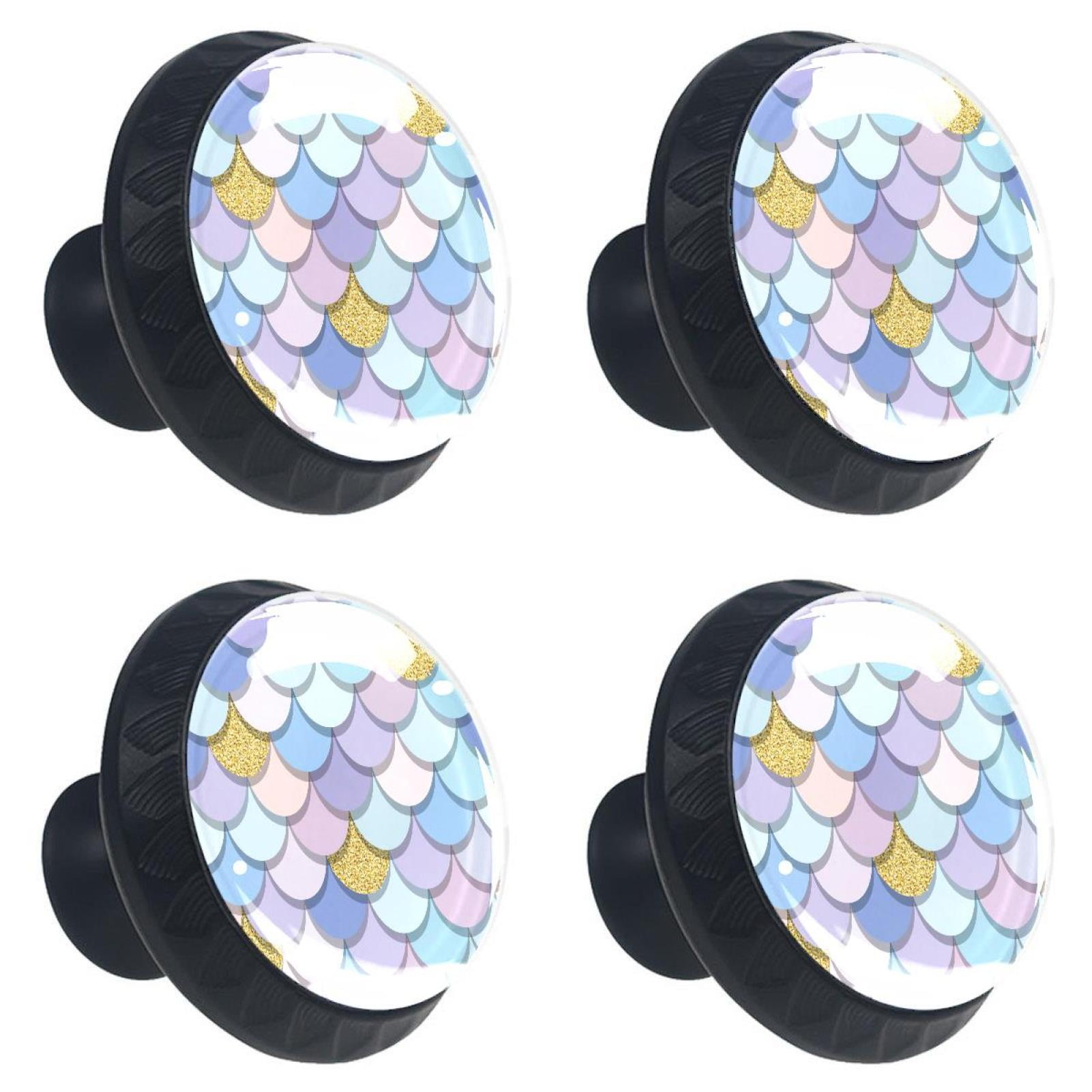 4 Pcs Mermaid Tail Knobs for Kitchen Cabinet Cupboard Dresser Bookcase ...