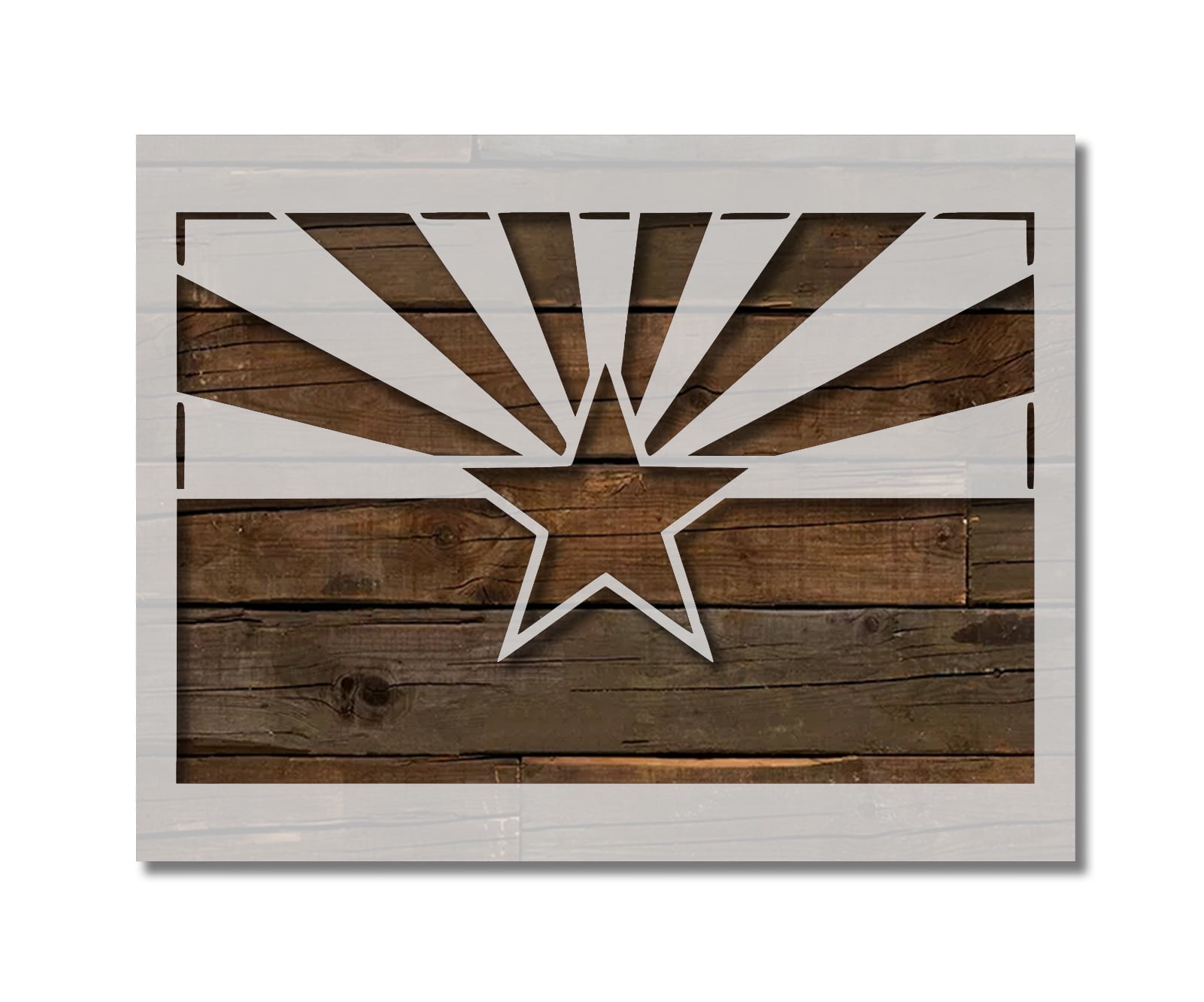 Arizona State Flag Stencil Template Reusable 8.5 x 11 for Painting on ...