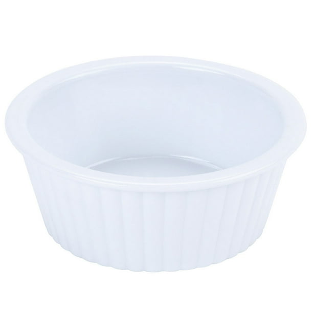 4 Oz. 3.5 inch Fluted Ramekin 1.5 inch Deep White SAN - Walmart.ca