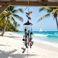 Birthday Memorial Gift Vintage Colorful Wind Chime Metal Tubes and ...