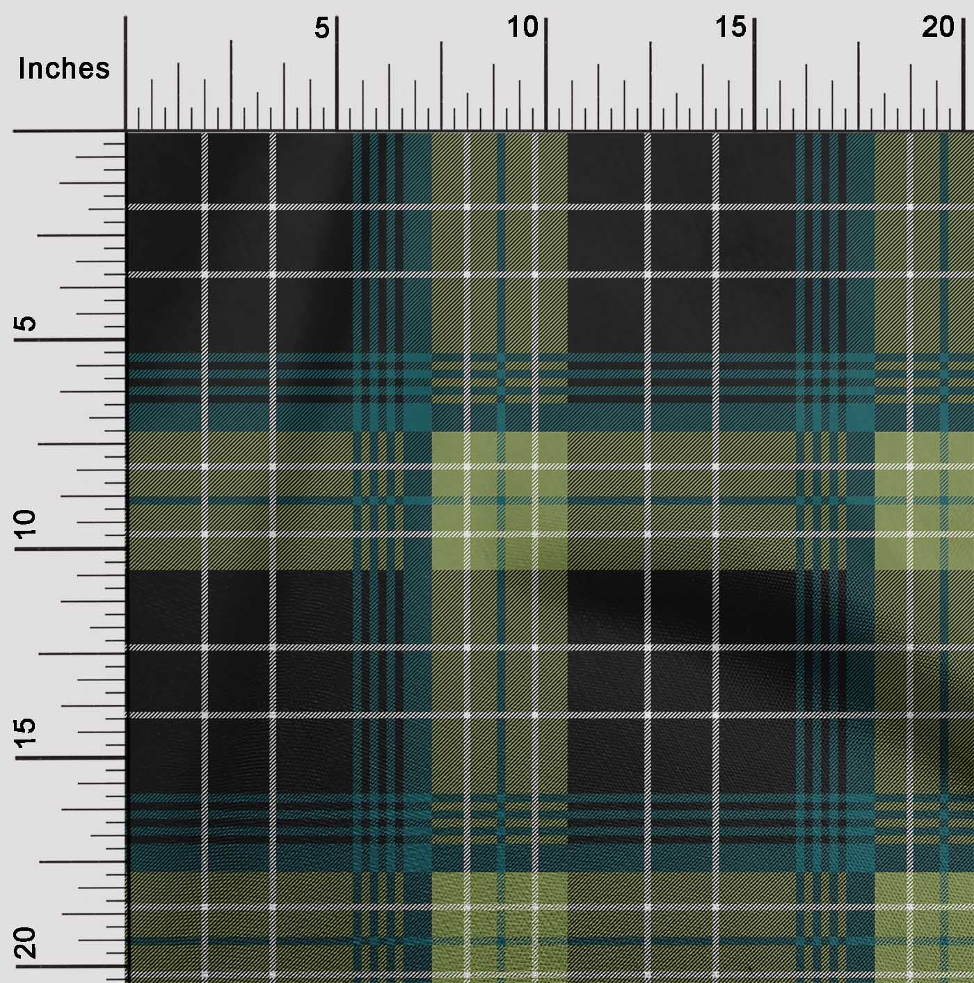 oneOone Silk Tabby Fabric Tartan Check Print Fabric By The Yard 42 Inch ...