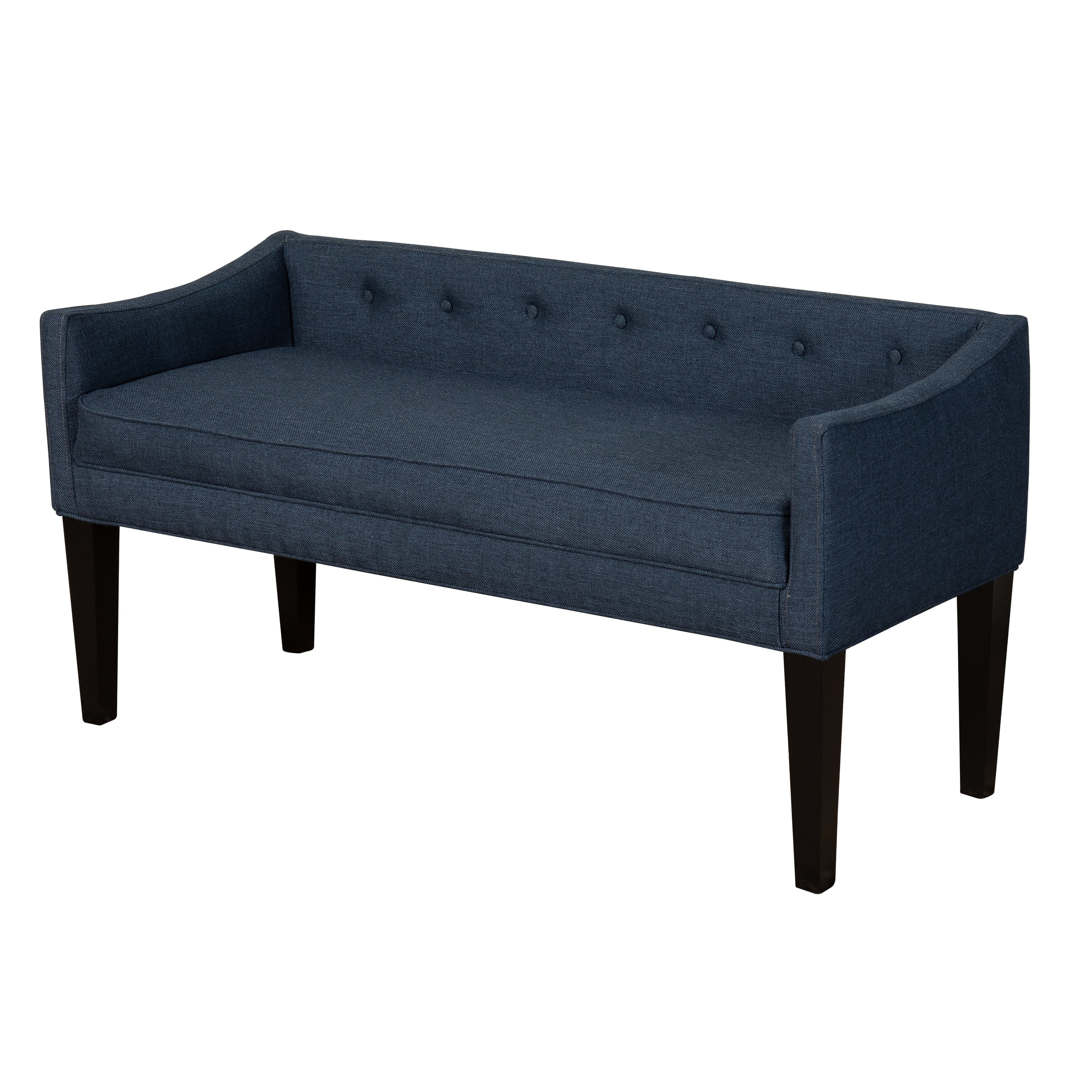 Leffler Home Gracie Transitional Plush Bench Entryway, Standard Benches ...