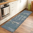 Area Rug 2x6ft Rustic Wood Grain Sweet Home Text Area Rugs Washable Low ...