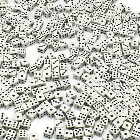 Brybelly 50-Pack Bulk Six Sided Dice Set, D6 Standard 16mm for Poker ...