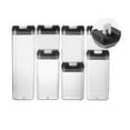 7-Piece BPA-Free Airtight Storage Container Set, Stackable Plastic ...
