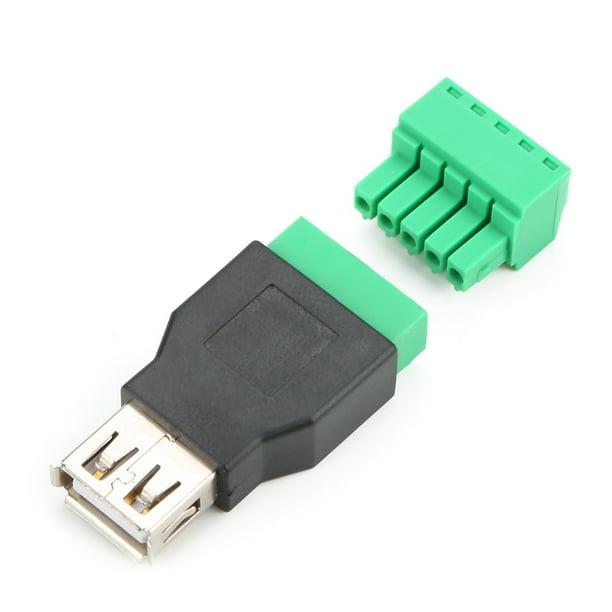 Adaptador convertidor de terminal USB hembra tipo A sin soldadura Bling ...