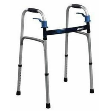 Equate Folding Walker with Wheels, Black - Walmart.com