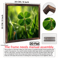 2D Flat Backlit Four-Leaf Clover Wooden Frame Paintings Decorative ...