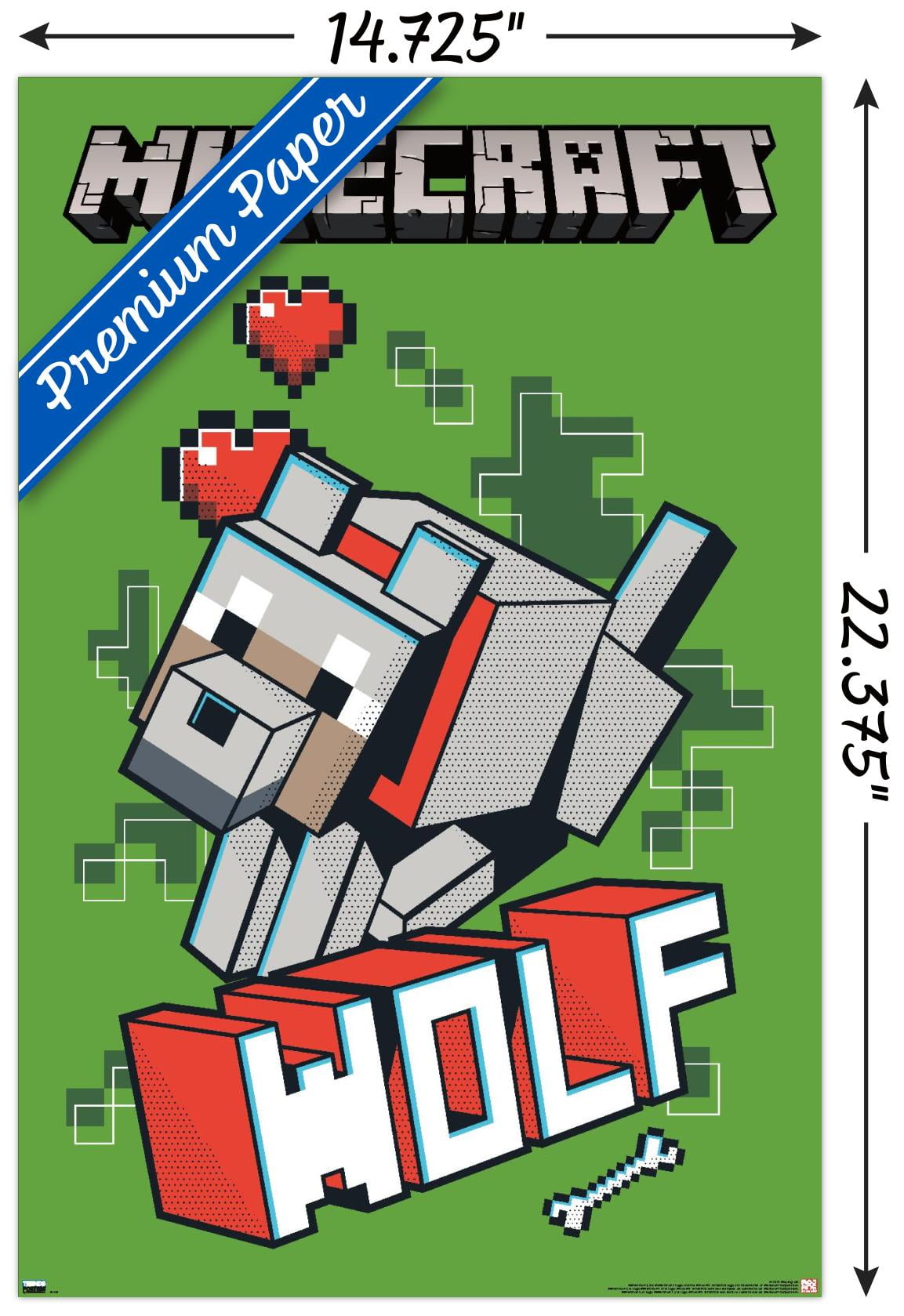 Minecraft Papercraft Wolf