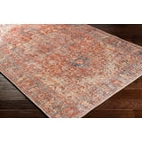 Mark&Day Washable Area Rugs, 2x3 Vernon Hills Traditional Burnt Orange ...