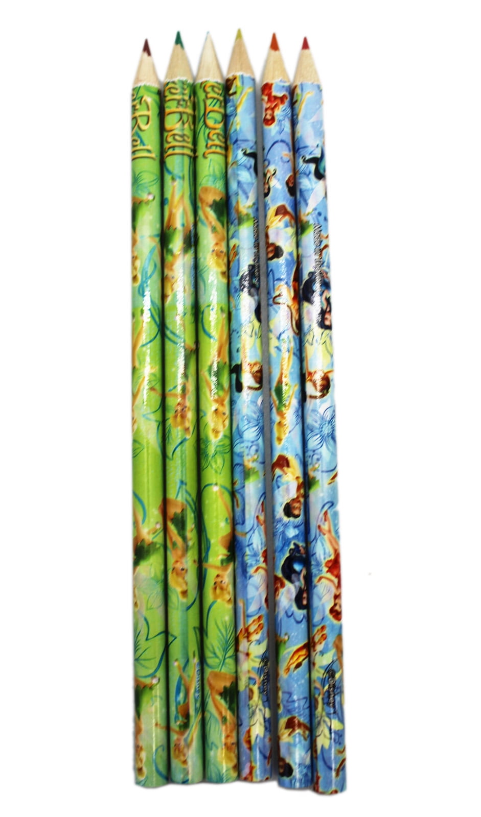 Disney Fairies Assorted Colored Pencil Set (6pc) - Walmart.com