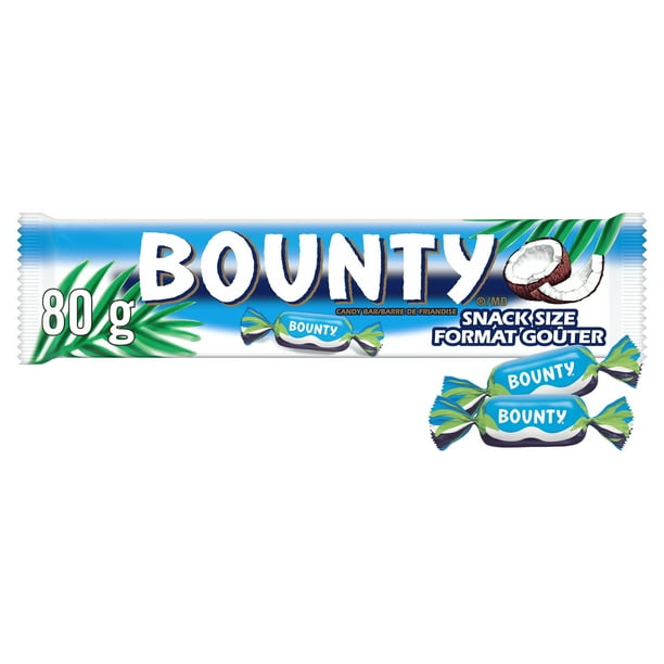 BOUNTY, Coconut Milk Chocolate Minis, 8 Pack, 80g, E-BOUNTY BOUNTY FS ...