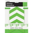 12ft Lime Green Polka Dot and Chevron Paper Flag Banner - Walmart.com