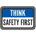 Think Safety First Sign - Walmart.com