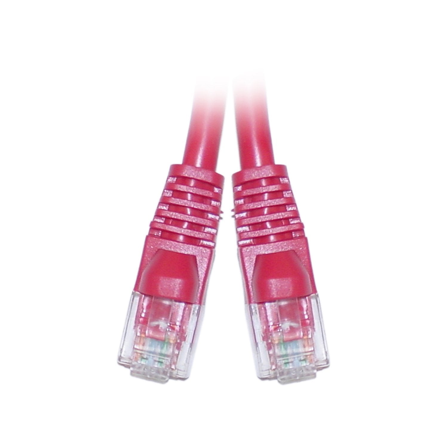 eDragon Cat6 Red Ethernet Crossover Cable, Snagless/Molded Boot, 14 ...