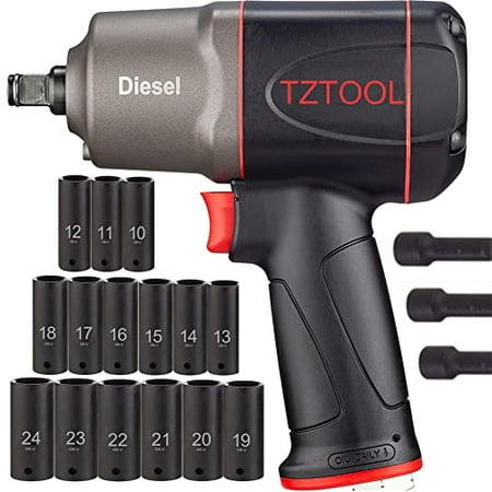 TZTOOL 1/2" Air Impact wrench kit [ Deep Impact sockets ]? | Walmart Canada