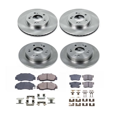 Ultimate Brakes Front and Rear Ceramic Brake Pad and Rotor Kit with ...