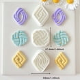 3-Piece Geometric Soft Clay Earring Mold Set for DIY Jewelry Making ...
