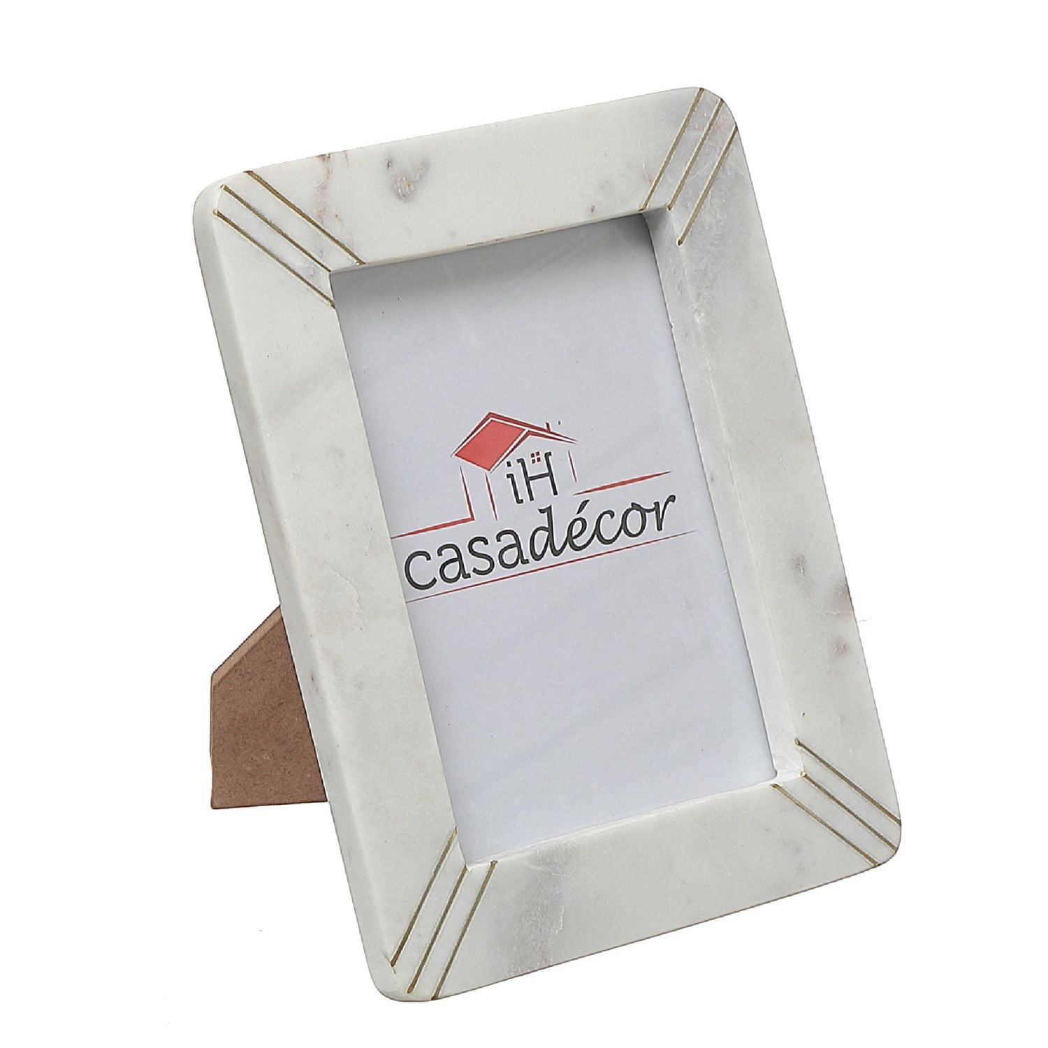 Click here for Ih Casadécor 5x7 Marble White With Brass Inlay Pic... prices