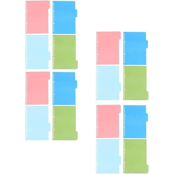 12 Sets Binder Dividers with Tabs Notebook Dividers Loose Leaf Paper ...