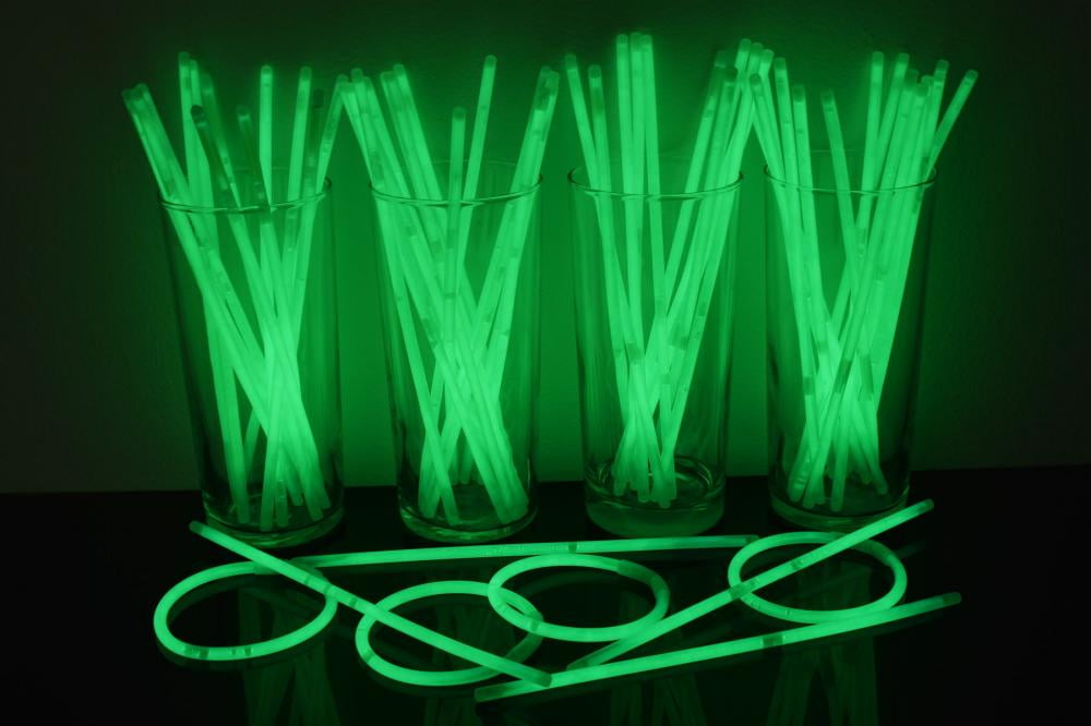 DirectGlow 8" Green Glow Stick Bracelets Neon Party Favors - Walmart.com