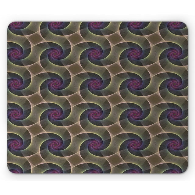 Abstract Mouse Pad, Vortex Visual Design Spirals Tangled Motifs ...