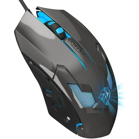 Wired Mouse Computer Mouse with RGB Backlit 4 Adjustable DPI Up to 7200 ...