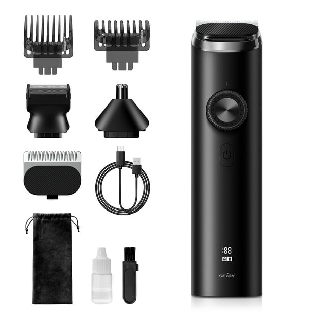 Sejoy Men's Beard Trimmer,Hair Clippers, Waterproof Electric Nose ...