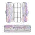 VZAYYK Double Layer Transparent Clear PET Pen Case with Detachable ...