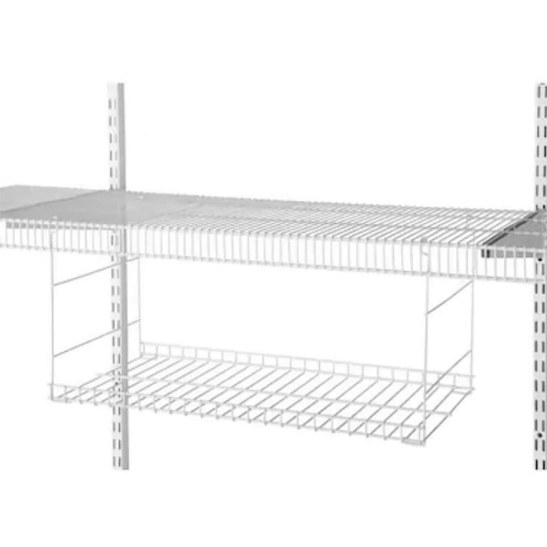 Rubbermaid 24 Universal Closet Organizer Durable Steel Wire Hanging Storage Shelf 2 Pack Walmart