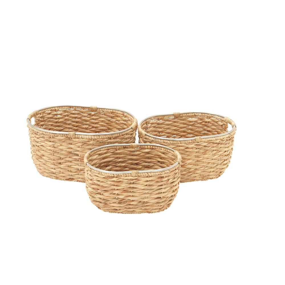 Classy Set Of Three Sea Grass Basket - Walmart.com