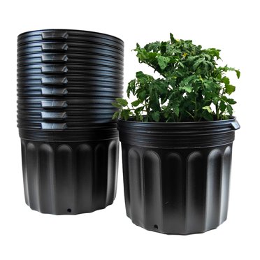 3 Gal. Plastic Nursery Pots (11.36 Liters) 10-Pack - Walmart.com