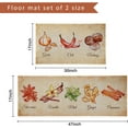 Spices Kitchen Mats for Floor, Cooking Watercolor Colorful Kitchen Rugs ...