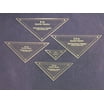 Triangle Quilting Templates 7 Piece Set W/seam and Guideline Holes 2 ...