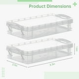 10 Pcs Clear Pencil Boxes, Stackable Plastic Pencil Cases, Large ...