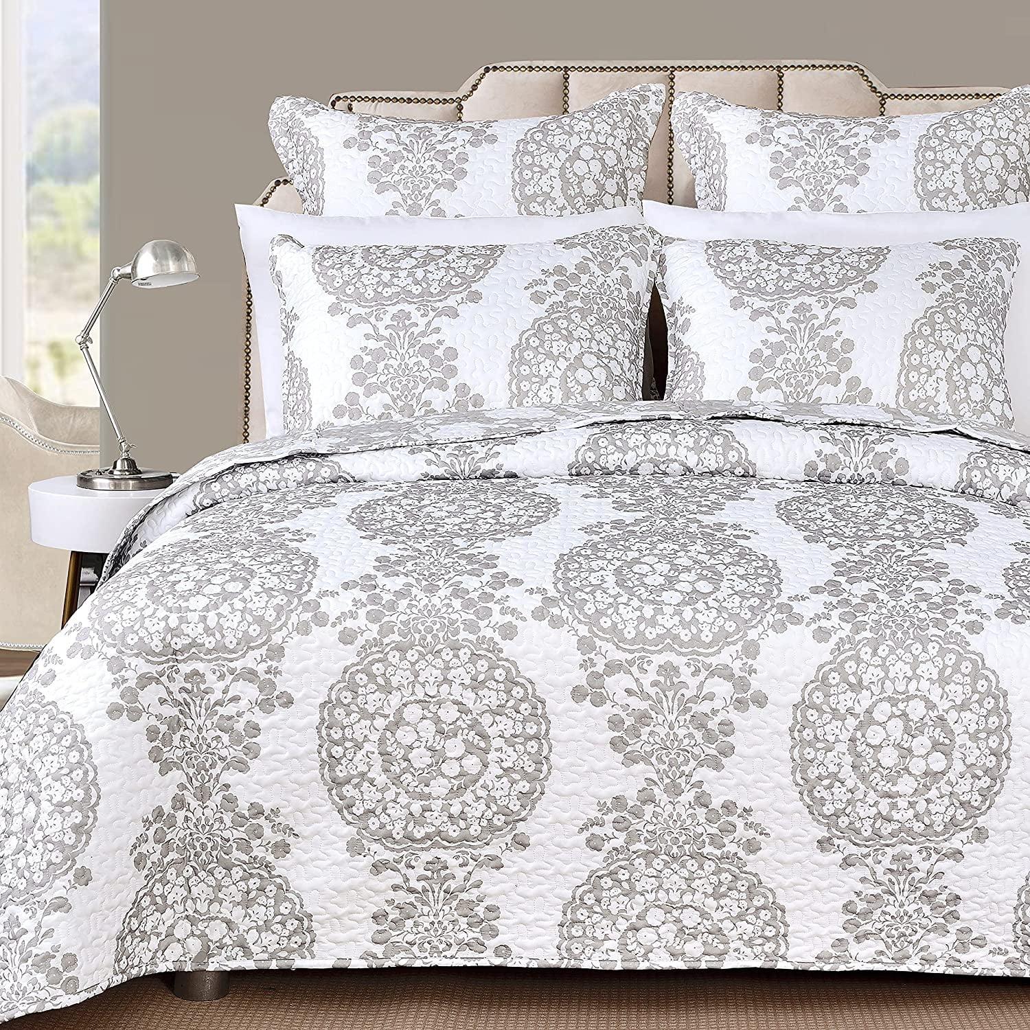 DriftAway 3 Piece Samantha Reversible Quilt Set Bedspreads Coverlets ...