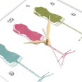 3drose, Aqua Pink N Green Dress Forms, 15x15 Wall Clock - Walmart.com
