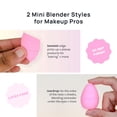 AOA Studio MiNi Makeup Sponge Set Blender, 6 Shapes, Latex-Free, Super ...