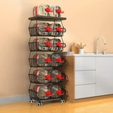 Werseon 6-Tier Metal Fruit Basket Rack, Stackable Storage Stand with ...