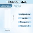 50 pc Rectangle Transparent PVC Packaging Bags with Hanging Hole Clear ...