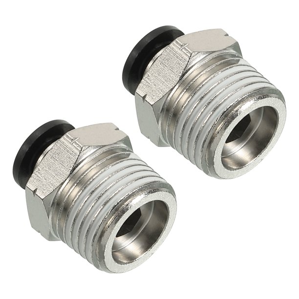 Uxcell 6mm x 3/8"NPT Male Thread Push to Connect Fittings Pneumatic Air ...