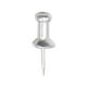 Aluminum Head Push Pins Aluminum, Silver, 3/8", 100/Box - Walmart.com