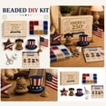 3D Beaded Patriotic DIY Kit, Festive Beading Craft Set, Top Choice Of ...