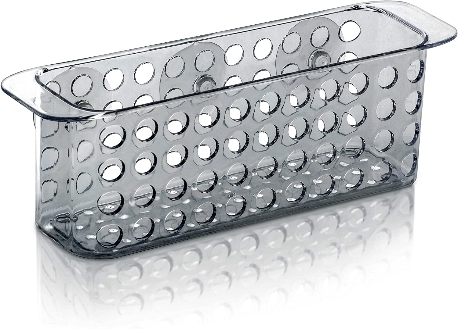 DecorRack Bath Caddy Basket with Suction Cups, 10 inch Long, Clear ...