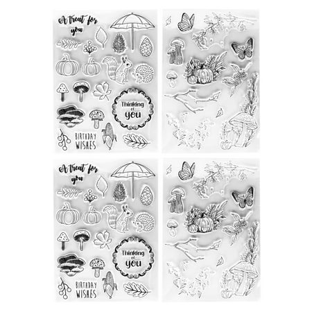 Clear Stamps, Clear Rubber Stamps Recyclable For Photo Albums | Walmart ...