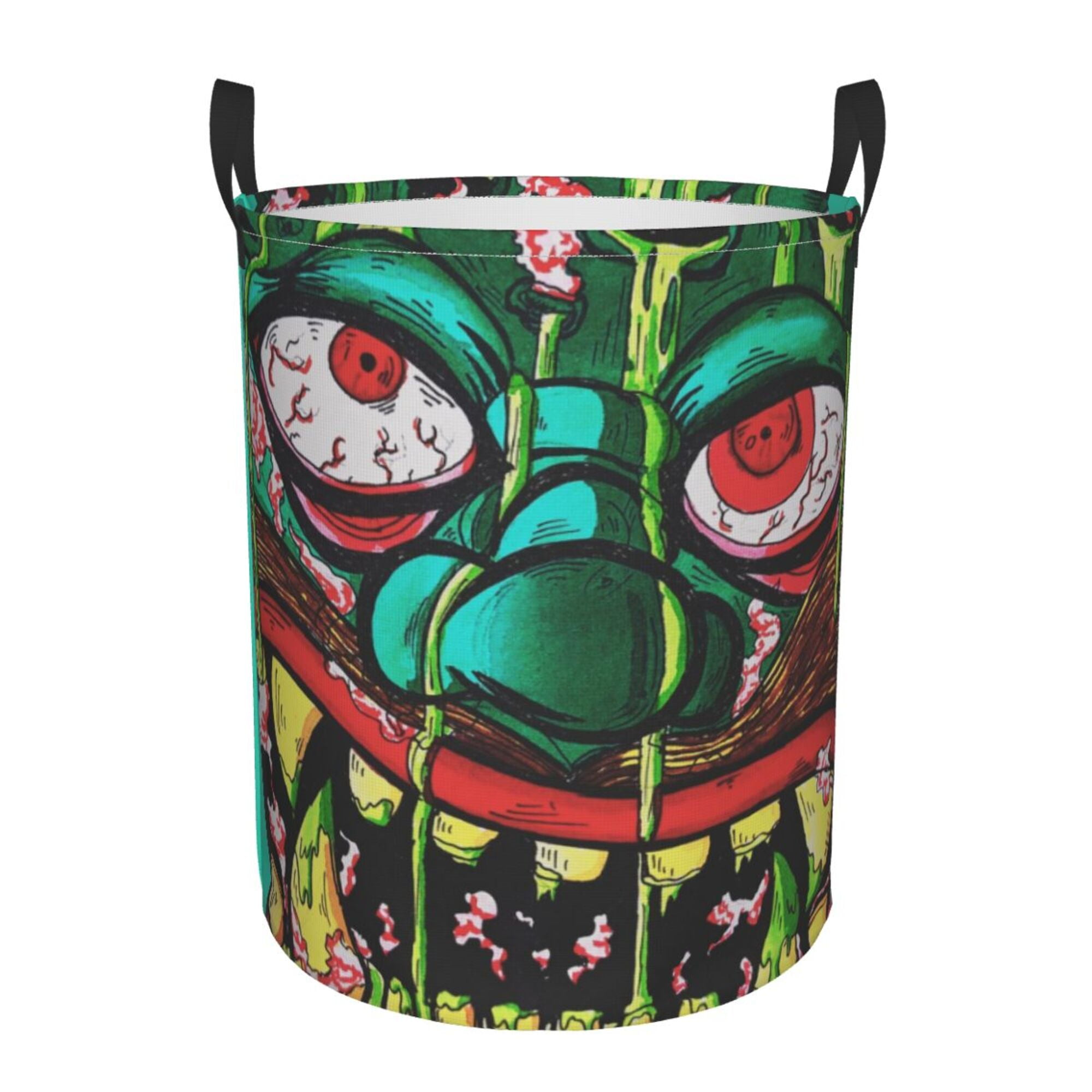 LNWH Laundry Basket, Art Demon Monster Pattern Foldable Laundry Hamper ...