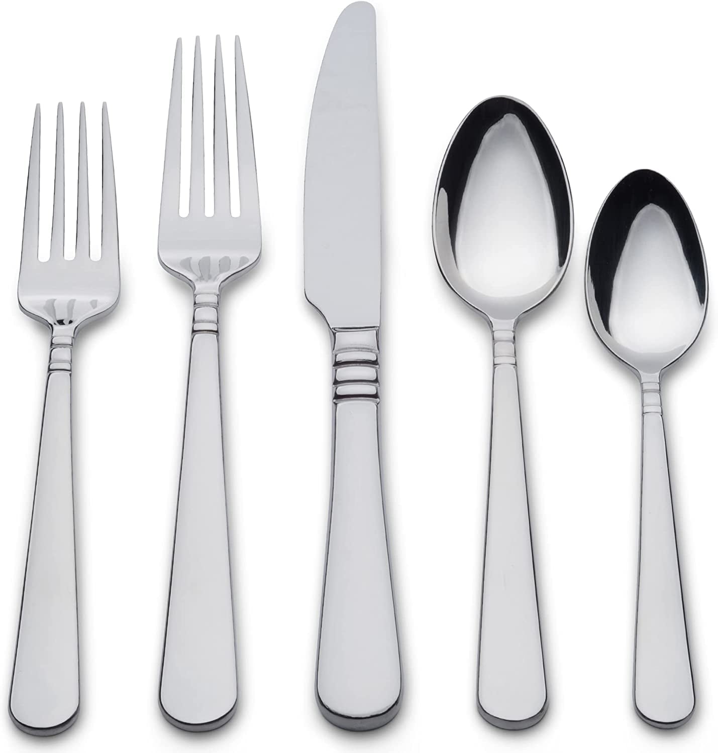Chefs 18/10 Stainless Steel 44pc Flatware Set, Service for 8, Harlow ...