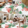 Area Rug for Living Room, Pink Flamingo Birds Non-Slip Indoor Large ...