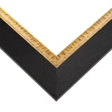 14x9 Traditional Complete Wood Picture Frame with UV Acrylic, Foam ...